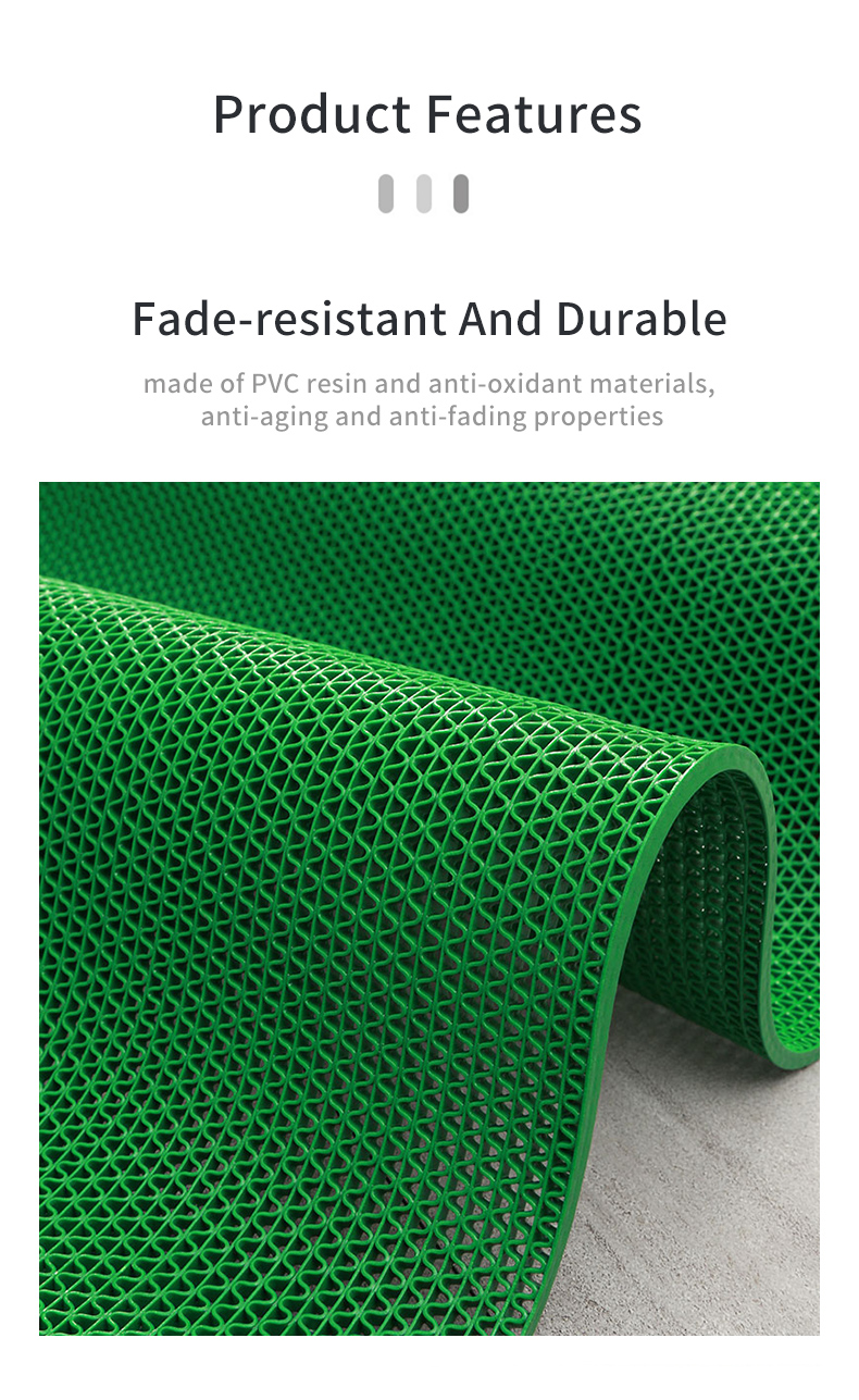 Wholesale Top Quality Hydrophobic Wet Area Non-slip S Shape PVC Mat ...