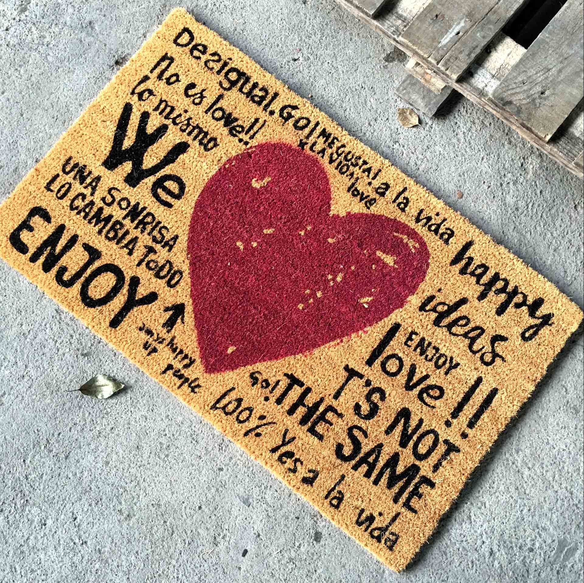 Wholesale Custom Outdoor All-Natural Coconut Fiber Coir Door mat Coco ...